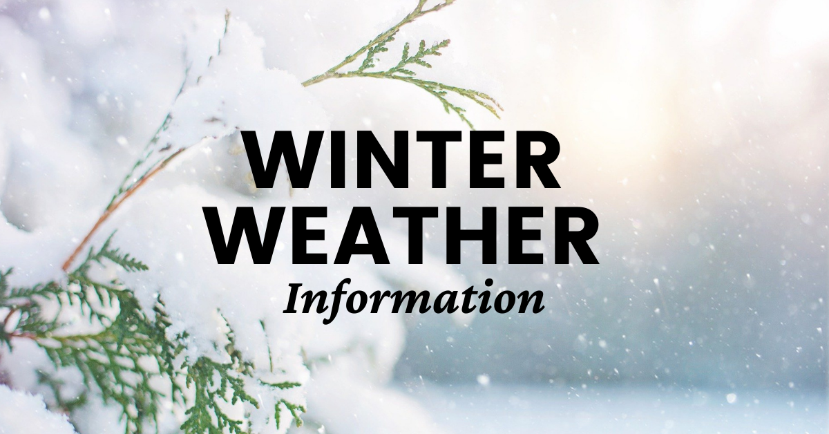 Winter Weather Notice - St. Margaret's Episcopal Church